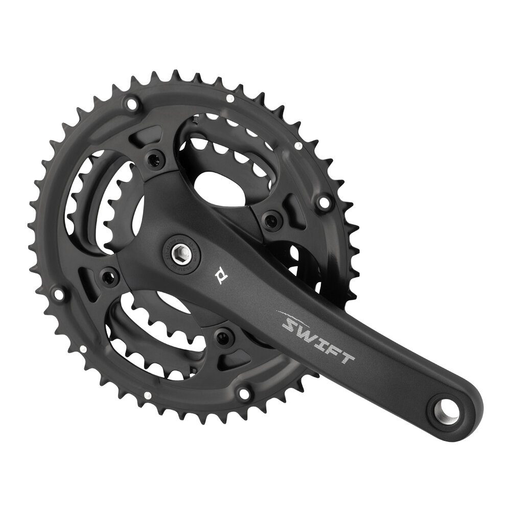 Система шатунов PROWHEEL SWIFT-201, 48-38-28T,170MM, черная (21127)