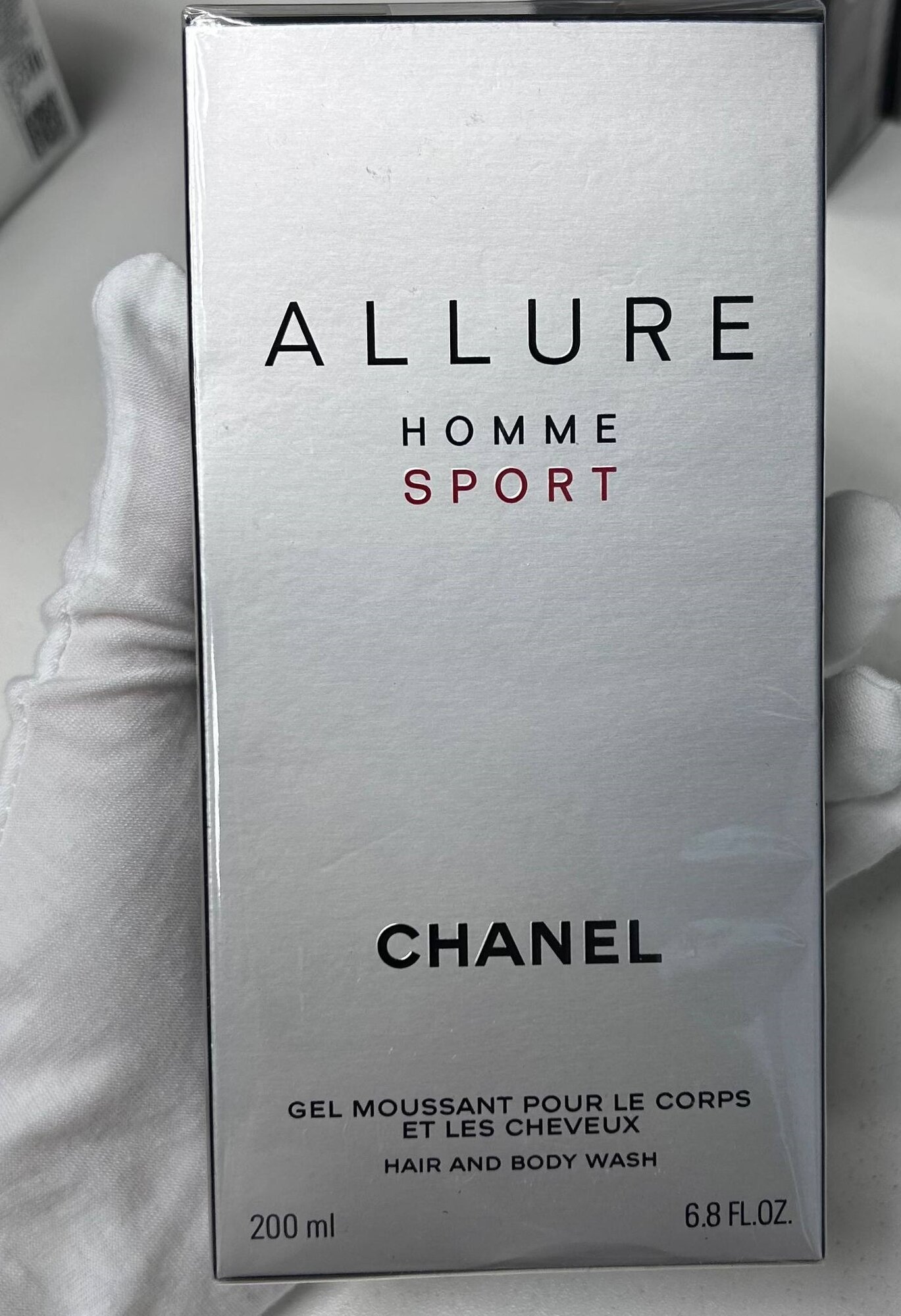 Chanel гель для душа Allure Homme Sport, древесно-фужерные ноты, 200 мл
