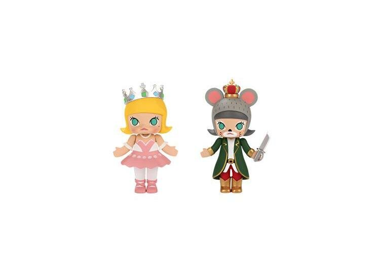 Фигурка унисекс POP MART Molly Hu Tao Collection Clamp Mystery Boxes, Confirmed model - sugar plum fairy powder + mouse king green (unboxing and unbagging)