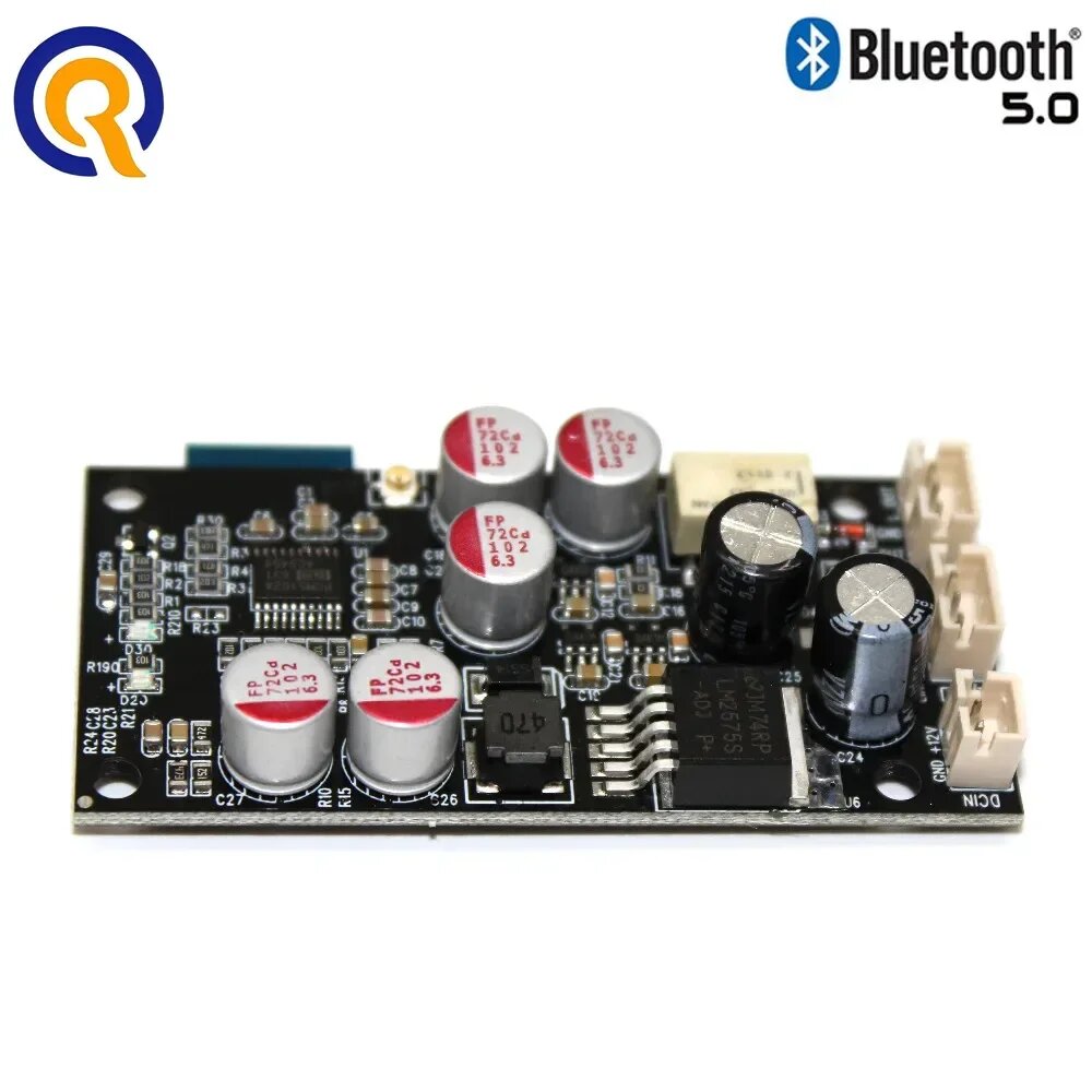 Беспроводной аудио Bluetooth-совместимый приемник без потерь 5,0, плата декодирования ЦАП, 16 бит, 48 кГц, APTX для усилителя, динамик «сделай сам»