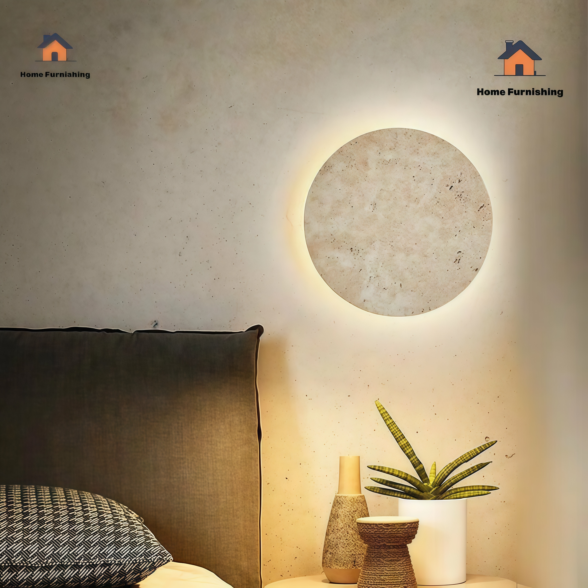Настенный светильник Home Furnishing E434, лампами накаливания, ваби-саби,25cm