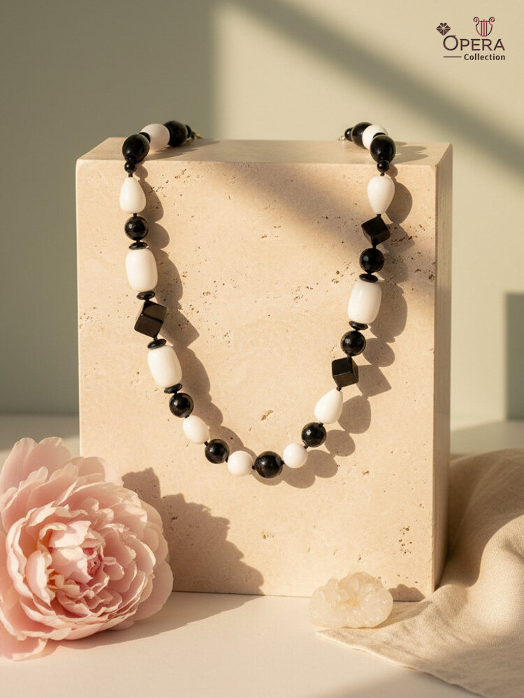 Бусы, оникс