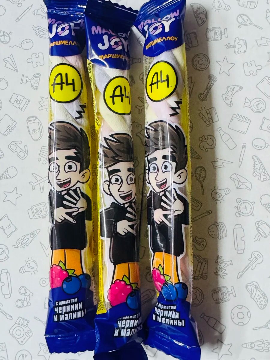 Маршмеллоу 3 штуки по 12 грамм косички