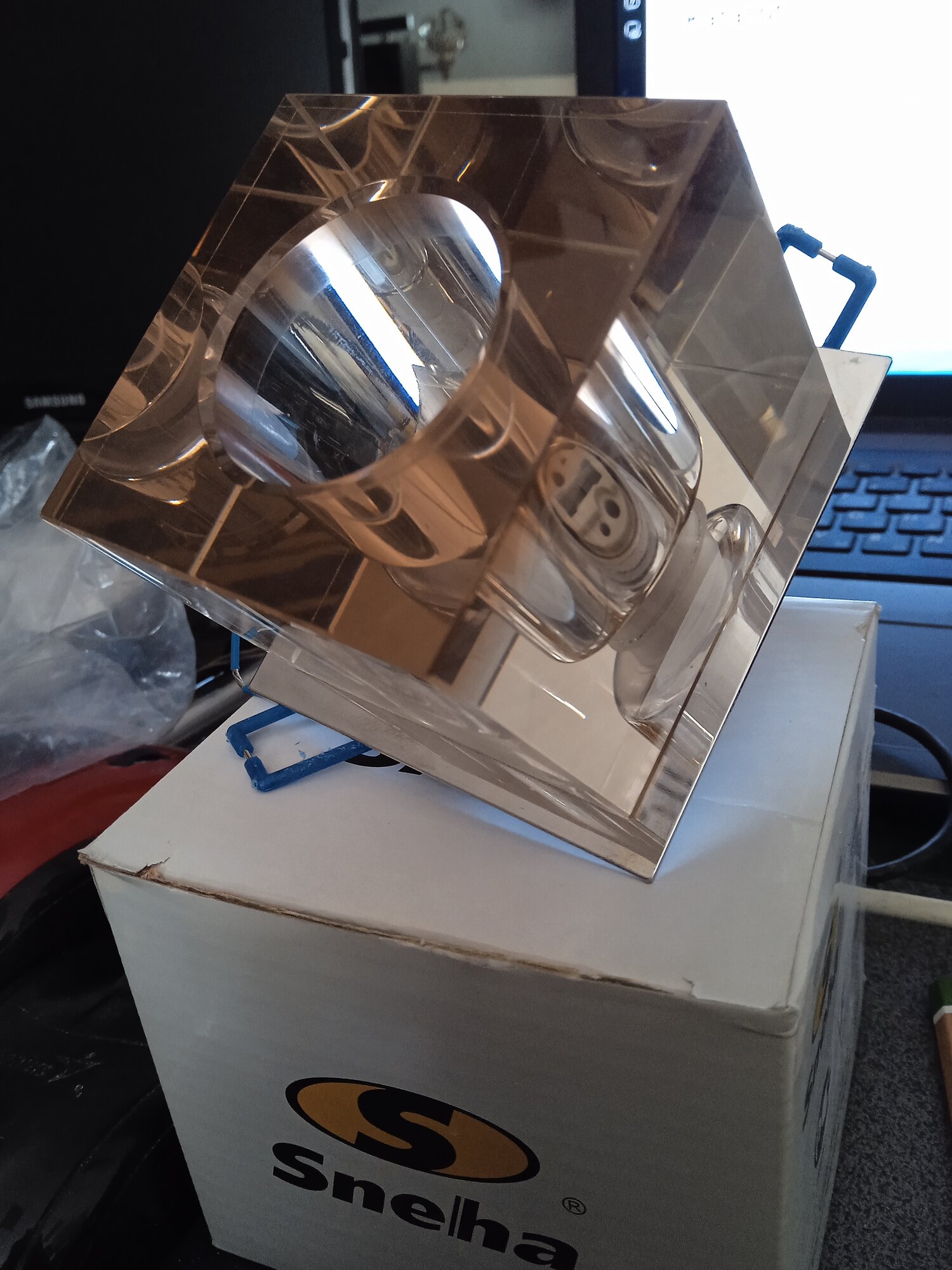 Светильник встраиваемый Sneha "6026/F G9 CR+TEA". Прозрачный+хром