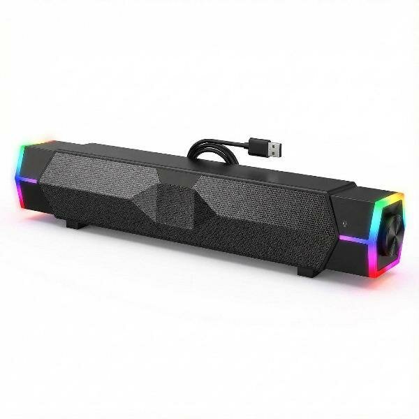 Компьютерная колонка-саундбар BlackRed Проводная колонка для компьютера и смартфона