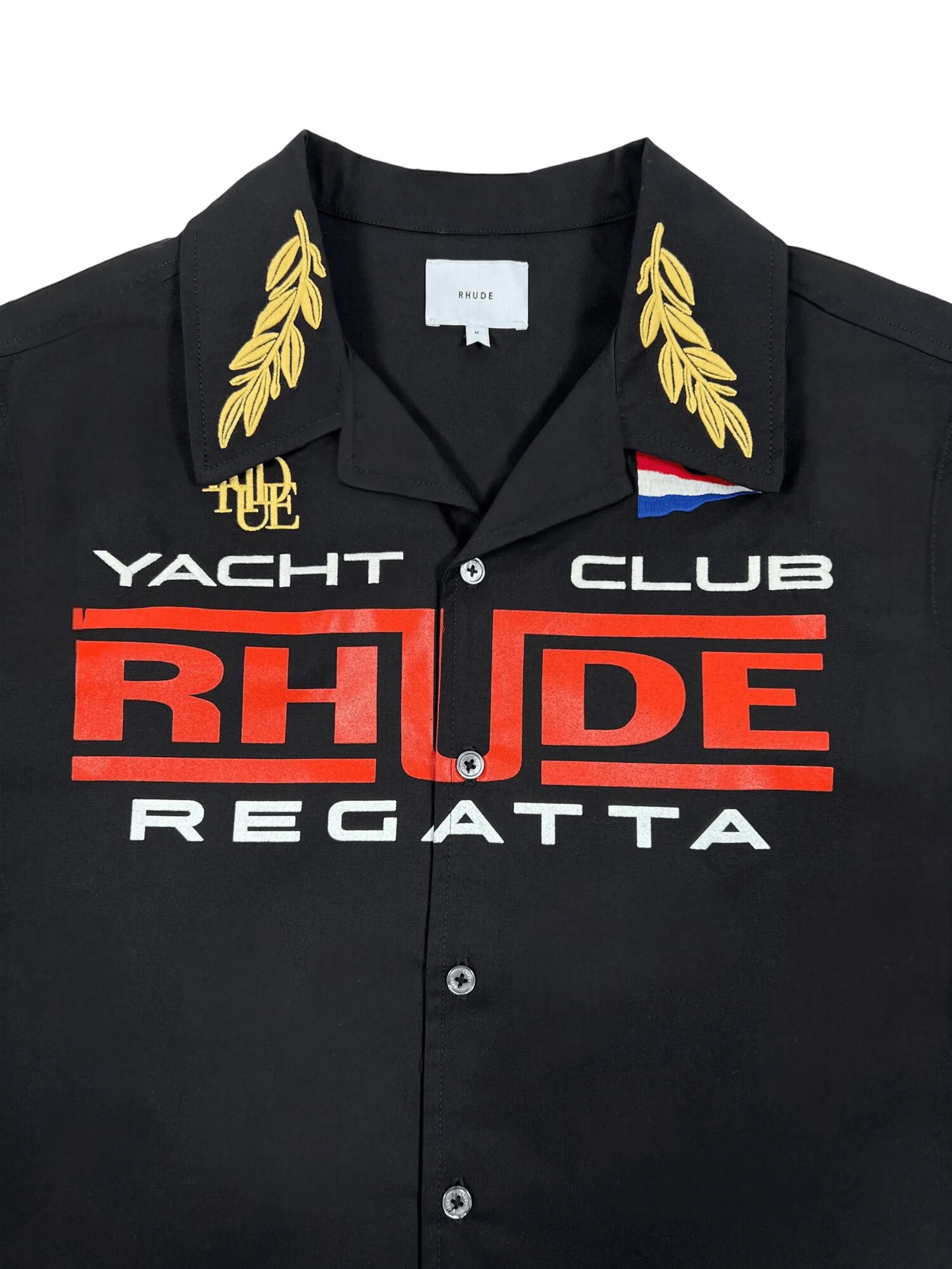 Рубашка Rhude Regatta, размер M, черный — фото 1