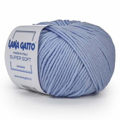 Пряжа Lana Gatto Super Soft (3 мотка) 14342 голубой