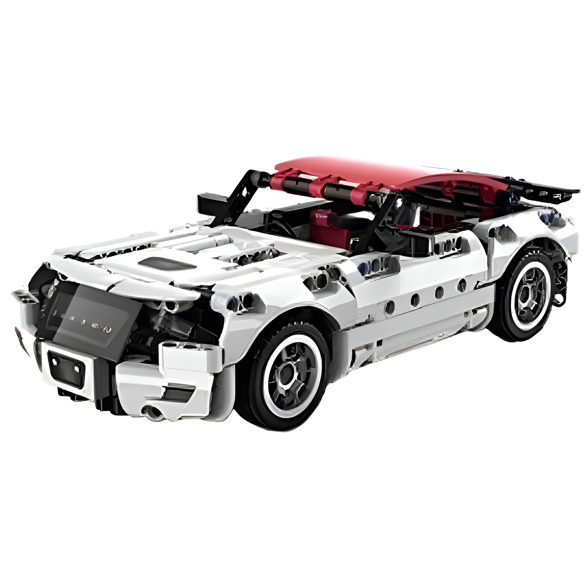 Конструктор ONEBOT "Building Block Supercar", пластик, 500 деталей, белый