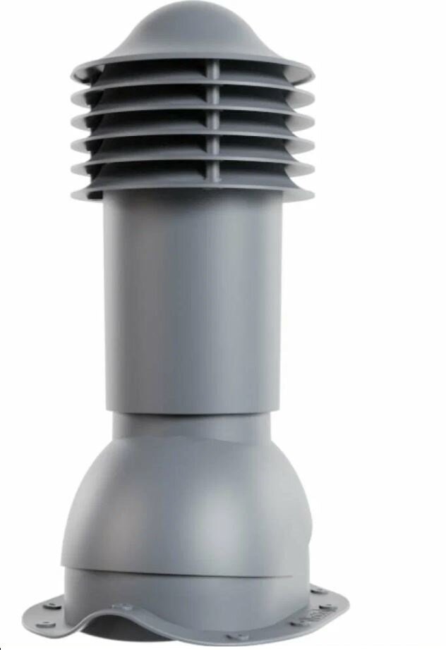 Вентиляционная труба Viotto, для металлочерепицы, d-110мм, утепленная, RAL 7024