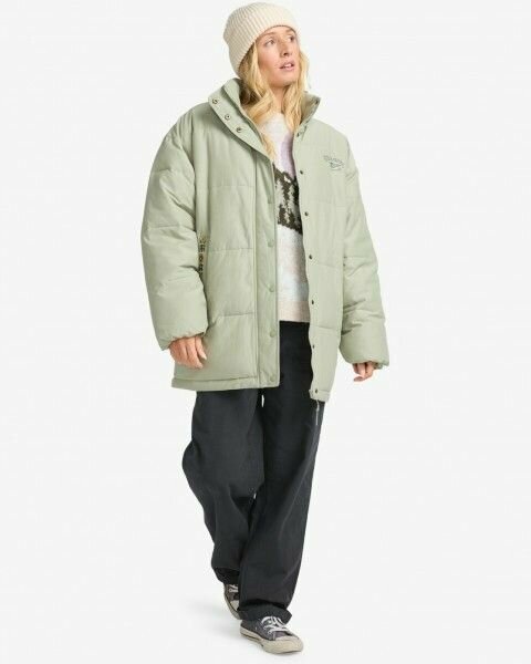 Куртка BILLABONG Базовая коллекция, размер XS/6, зеленый — фото 1