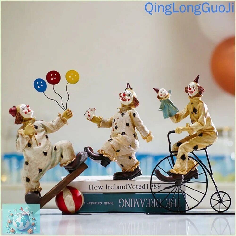 Статуэтка Три статуи клоуна, высота 31 см, длина 20 см