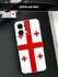 Силиконовый чехол на Oppo A6 Pro / Оппо A6 Про с принтом Флаг Грузии