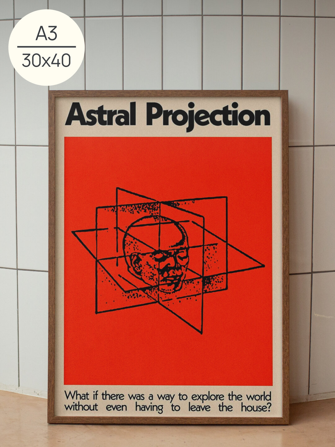 Постер плакат на стену интерьерный Астрал "Astral" 30x40 см бумага цифровая печать винтаж ретро астрал