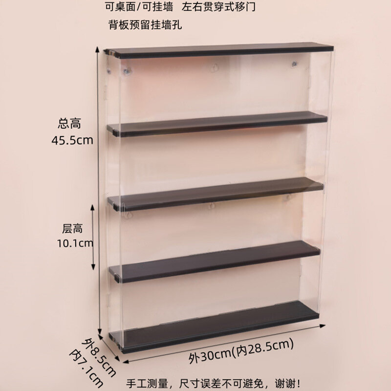 Настенный прозрачный ящик для хранения, витрина Pop Mart, акриловый ящик для демонстрации Molly.
