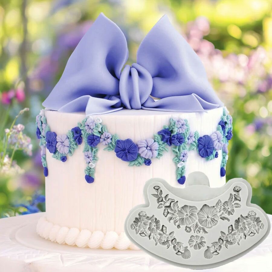 Силиконовая форма / молд для рукоделия Лепнина / Подвеска в виде гирлянды