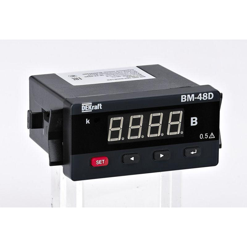 Амперметр цифровой АМ-48D 1ф вх. 5А вых. DO 96х48мм LED-дисплей, SCHNEIDER ELECTRIC 50325DEK (1 шт.)