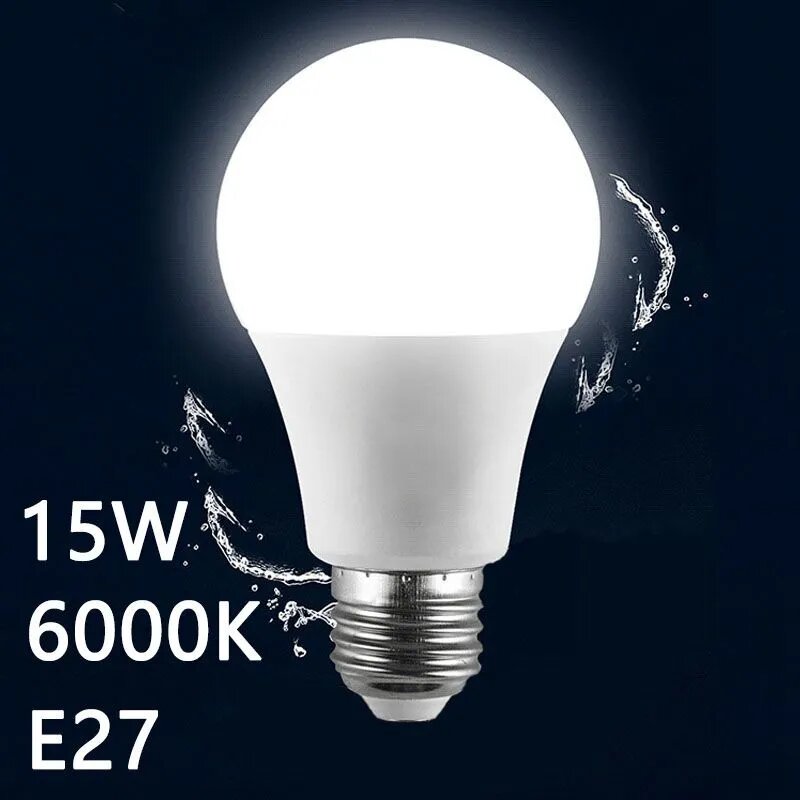 POLVAL Лампочка, Цоколь: E27, 15 Вт, Светодиодная, 1 шт.