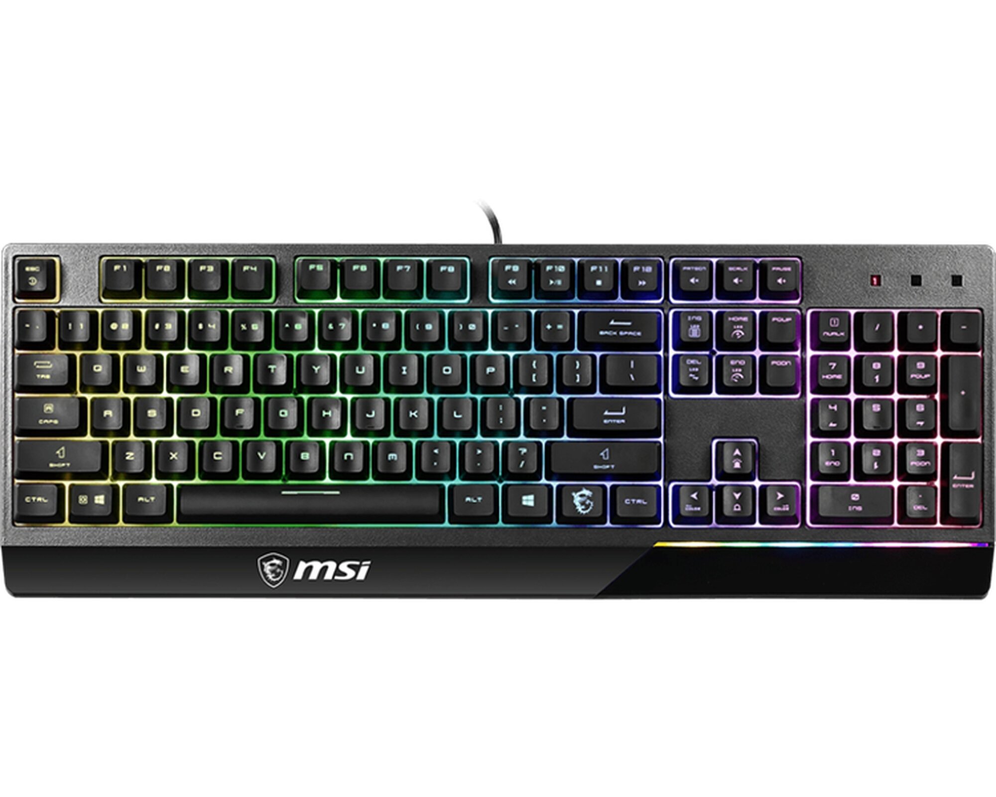 Игровая клавиатура MSI VIGOR GK30 зональная RGB-подсветка, черная