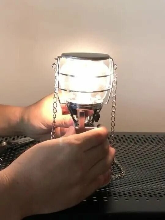 CAMPINGMOON Алюминиевая бензиновая лампа среднего размера для наружного освещения