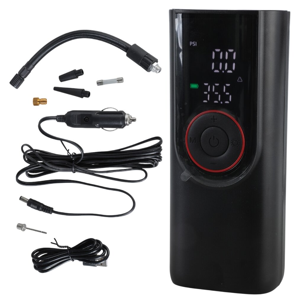Портативный Воздушный Компрессор Для Накачивания Шин, Аккумуляторный Насос Для Автомобильных Шин 12V, Воздушный Компрессор С Питанием От Аккумуляторной Батареи