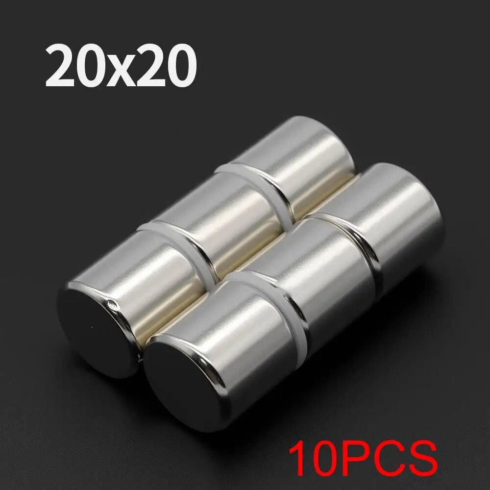 Неодимовые магниты 20x20 мм, 10 шт.