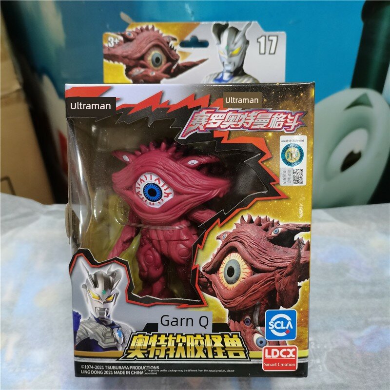 Официальная фигурка монстра Ганк из мягкой резины Lingdong Chuanxiang Ultraman, высота 11 см, 2023 год