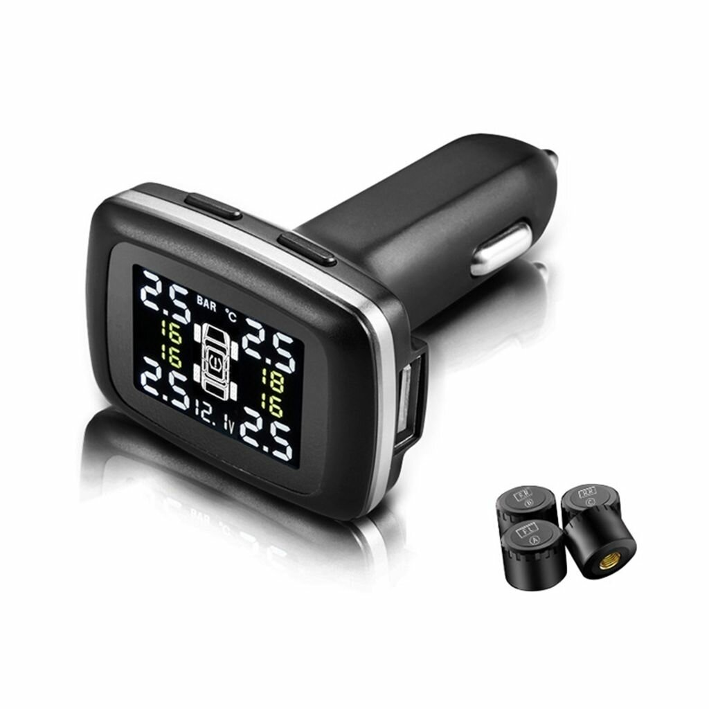 Комплект для ремонта шин, Беспроводное зарядное устройство USB для автомобиля с TPMS - внешний, 1 коробка