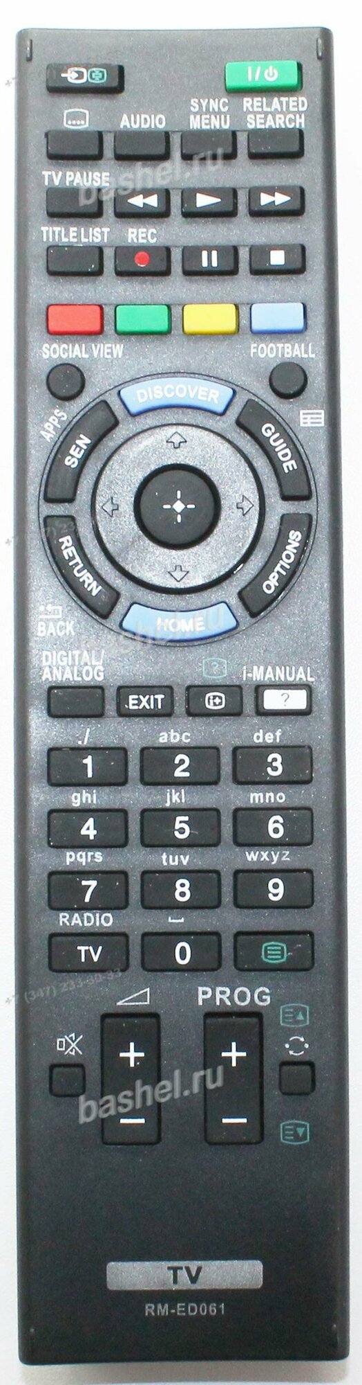 Sony RM-ED061, Пульт ДУ