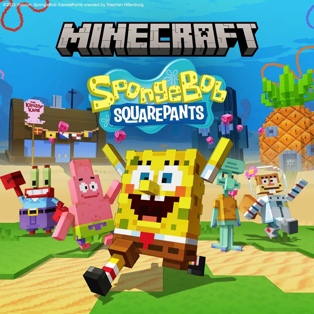 Дополнение Minecraft: SpongeBob SquarePants, цифровое издание PlayStation 5, регион Турция / код пополнения баланса