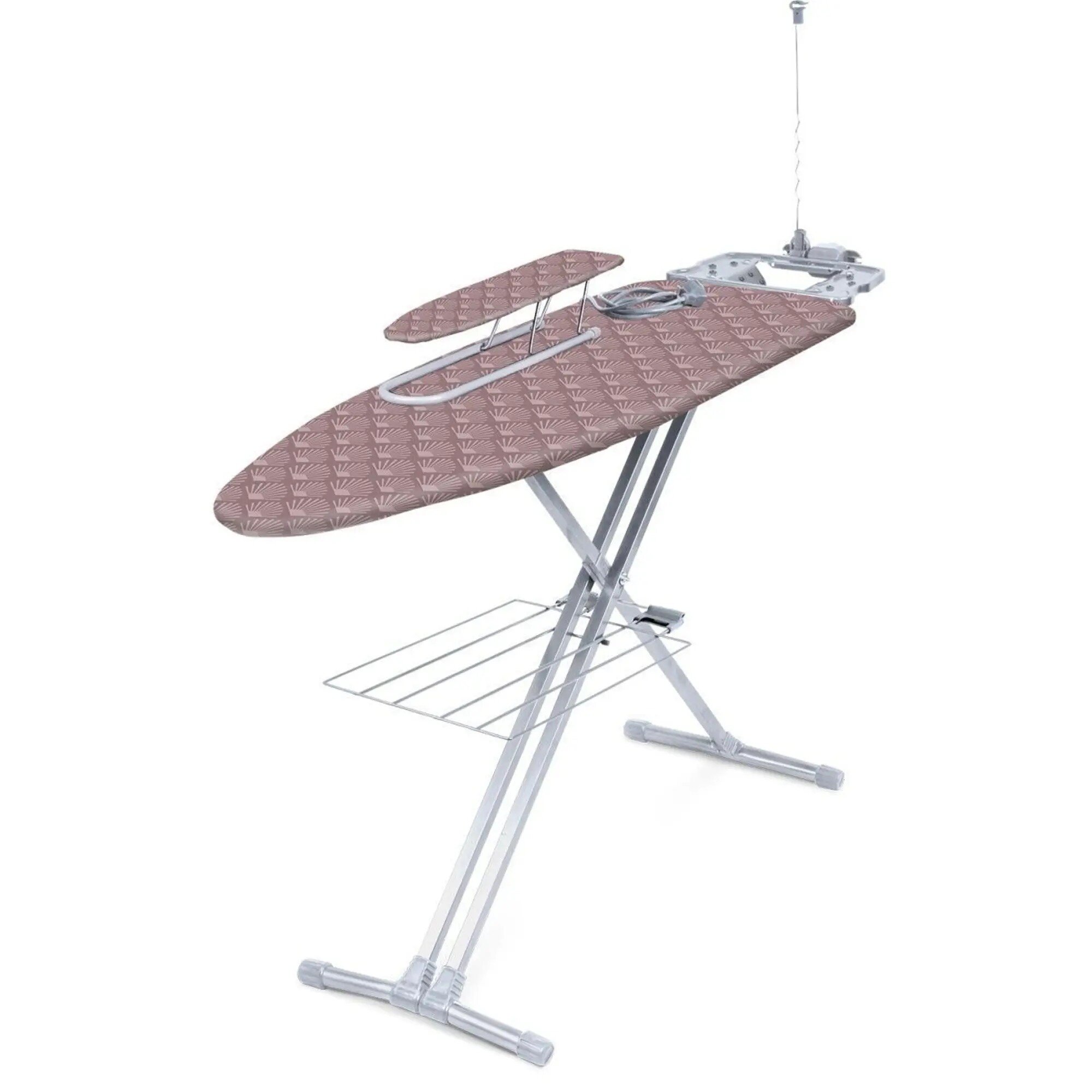 Гладильная доска Nika 9 НТ9, 122х40 см, с ракушками пудровый