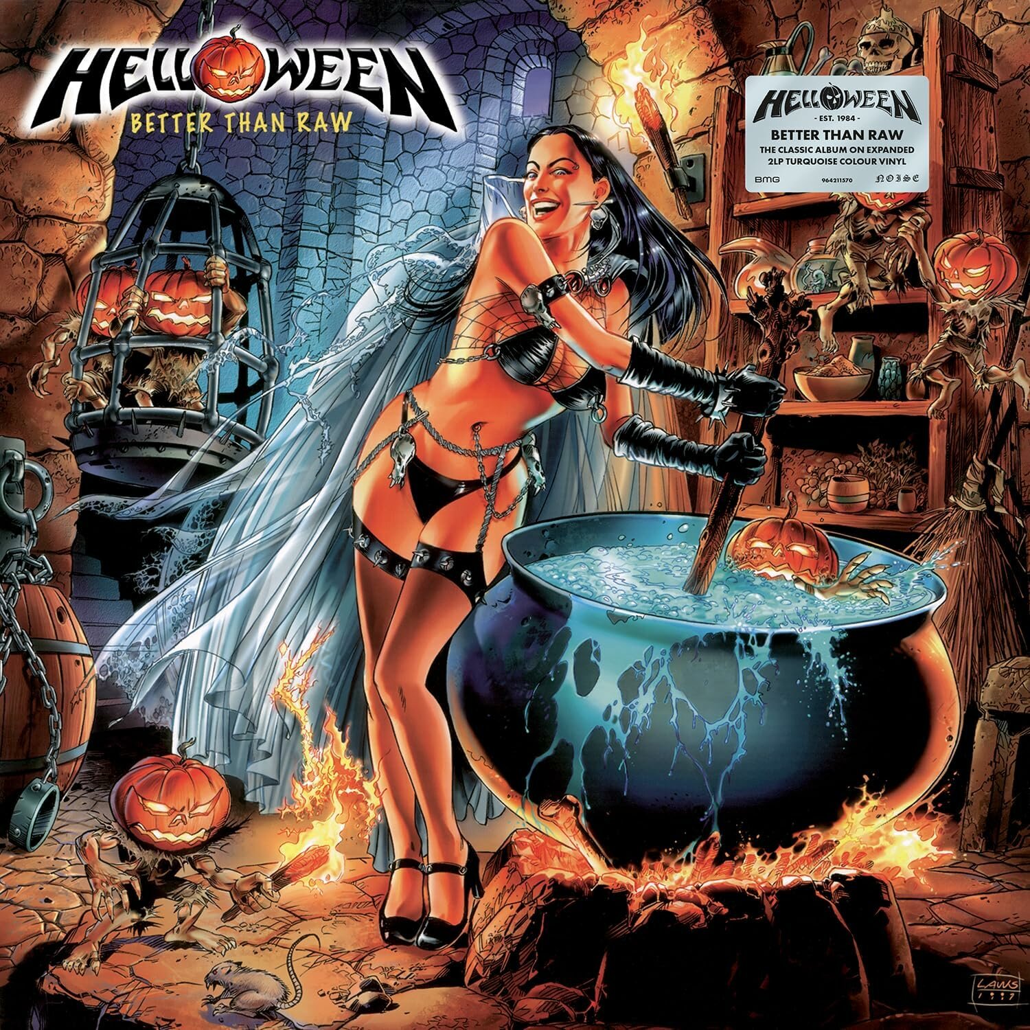 Виниловая пластинка Helloween. Better Than Raw. Turquoise (2 LP)