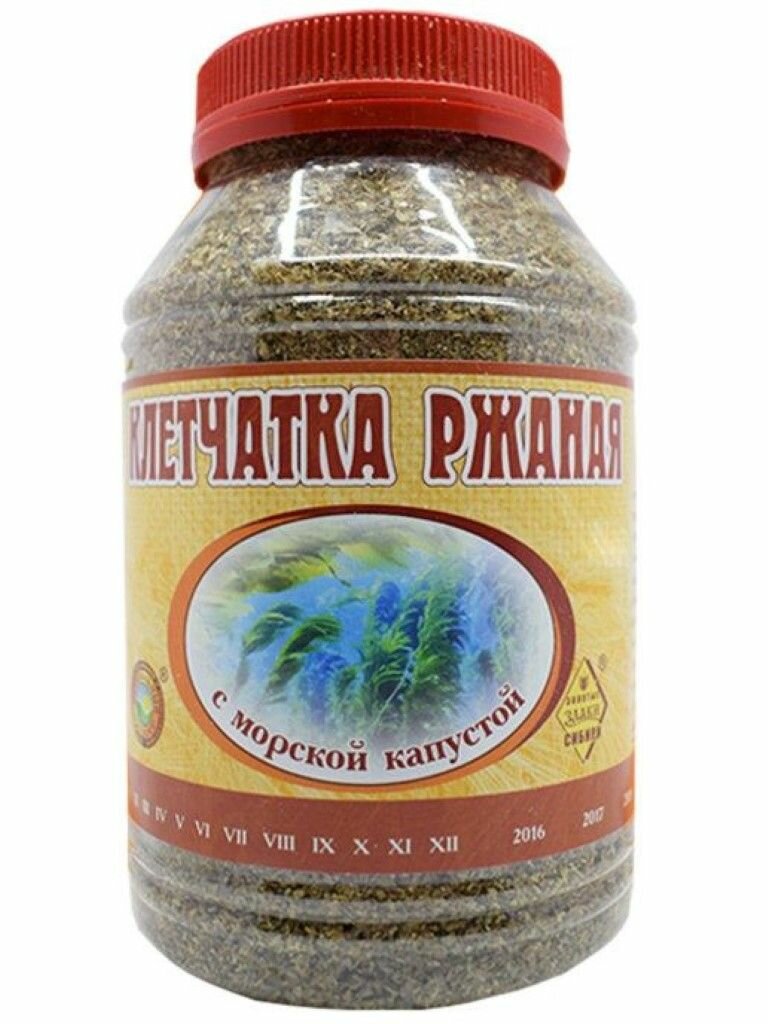Зерновой продукт Золотые Злаки Сибири "Клетчатка ржаная", Морская капуста, 300 г
