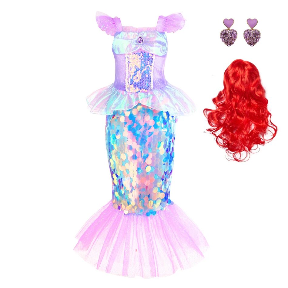 Платье русалки для девочки 5-6T (Tag 130), Dress4
