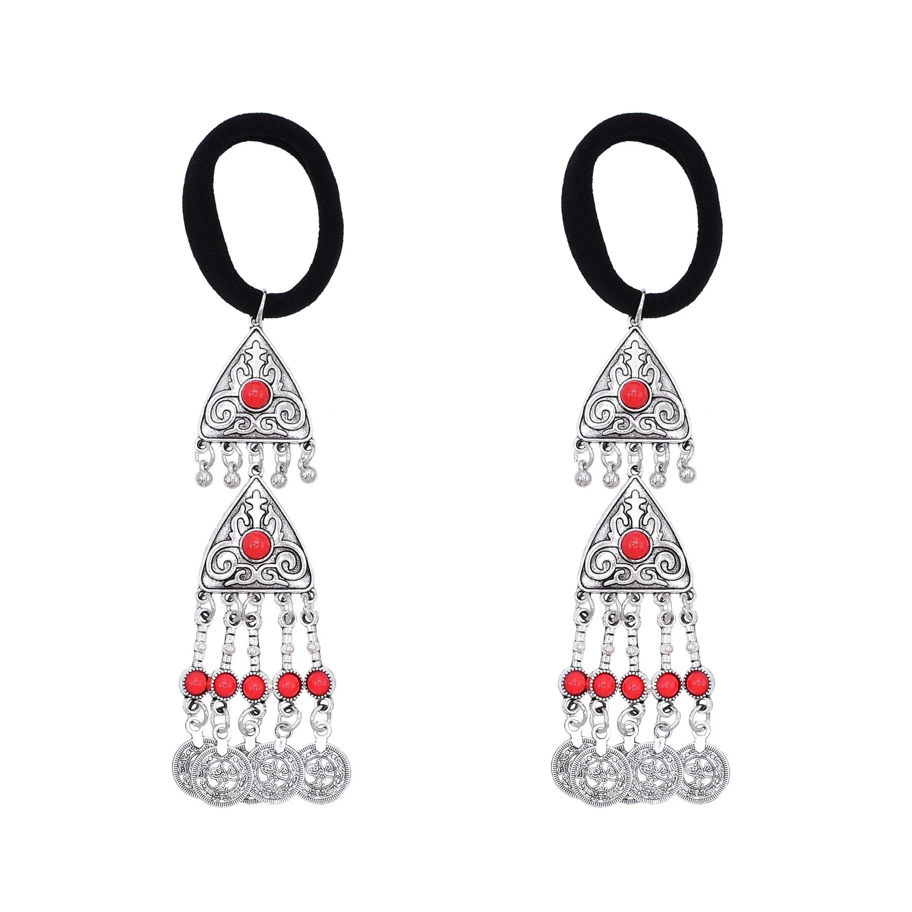 Винтажные казахские тибетские монеты, веревка для волос, аксессуары для волос, резной цветок, драгоценный камень, традиционная этническая коса, декоративные украшения для волос