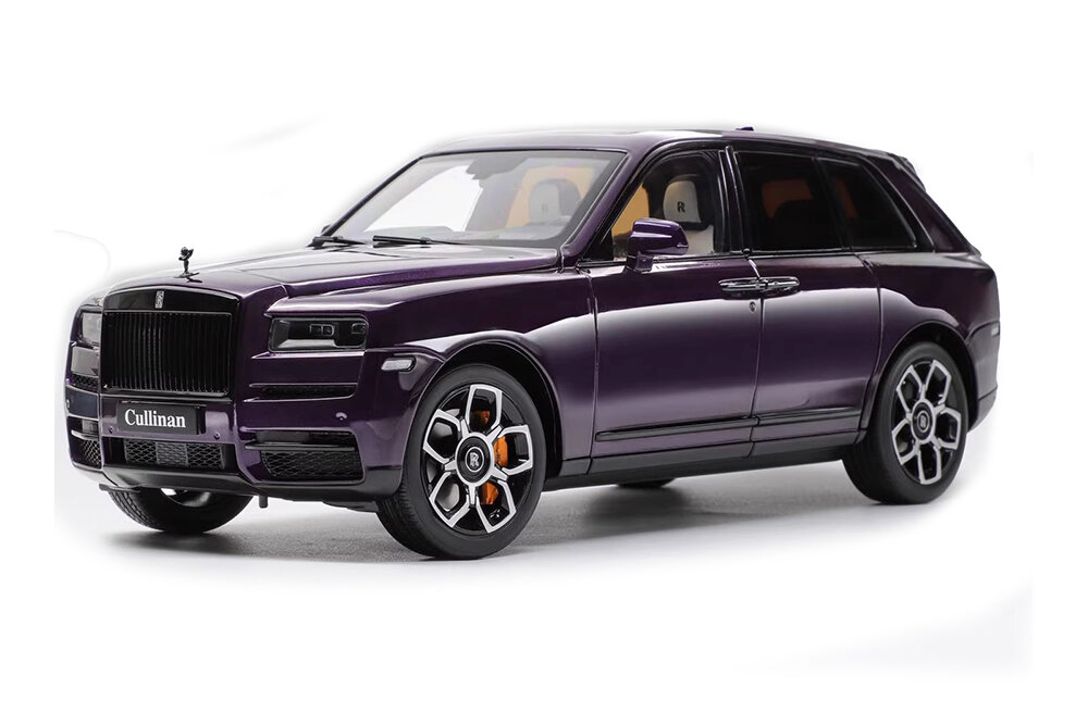 Модель коллекционная KENGFAI Rolls-royce cullinan 2024 pink / роллс ройс калинан (кулинан) фиолетовый (колеса 24 дюйма)