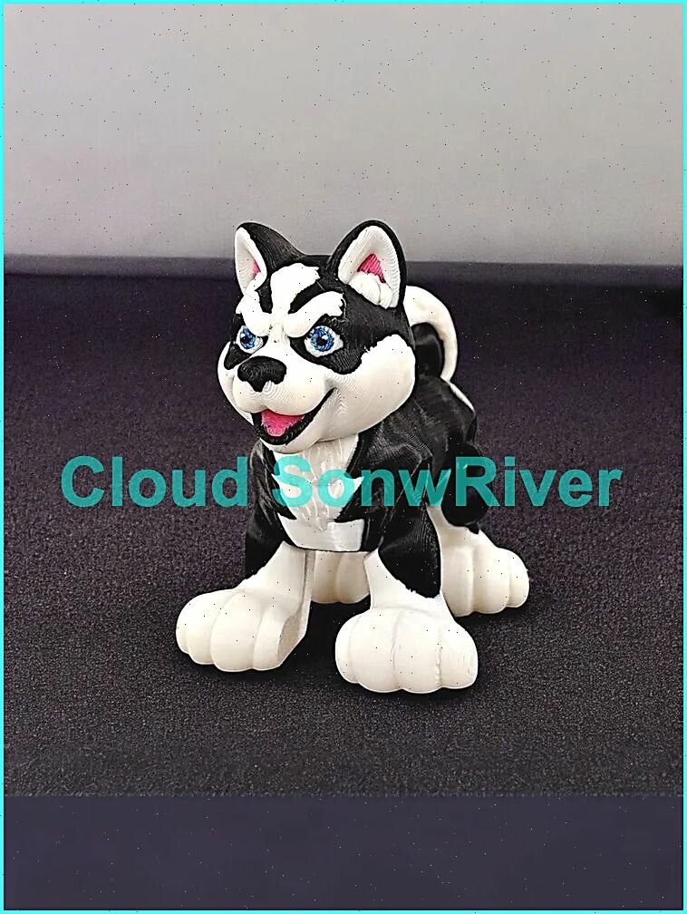 Подвижный снежный барс-Декомпрессионная игрушка для 3D-печати