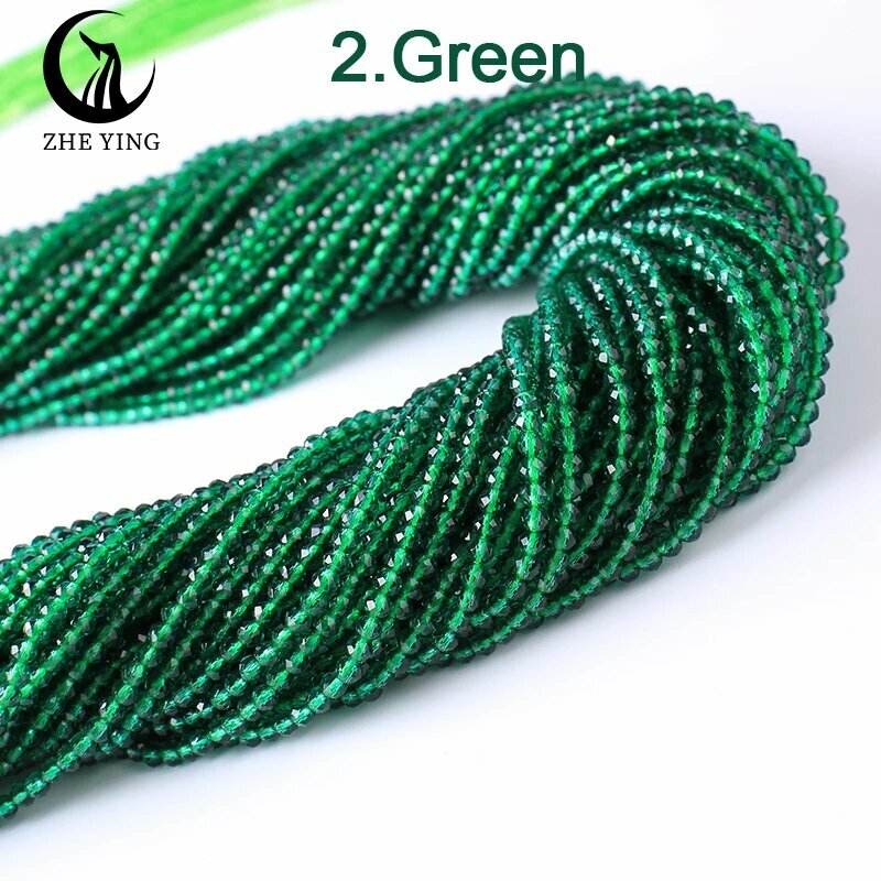Бусины Zhe Ying кристаллы темно-серые 2 мм 100 шт Изумрудный, 2. Green