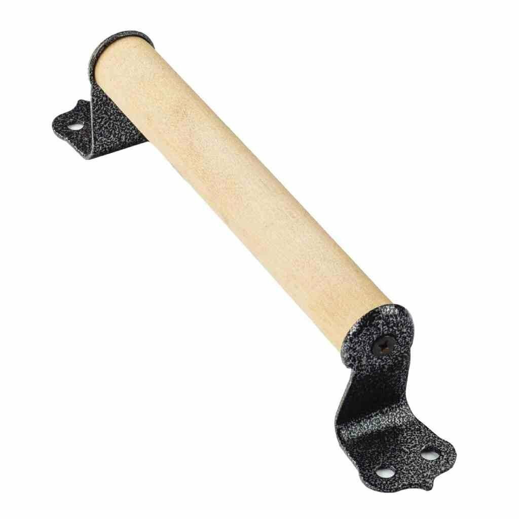 Ручка-скоба Секрет-Киров РСД-180, 12 018, круглая, светлое дерево, 24.5 см. Стационарная дверная фурнитура из России.