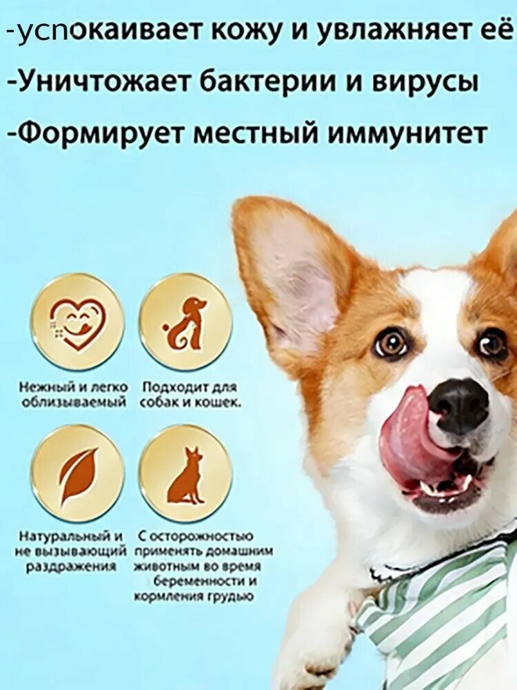 100 мл спрея для обработки кожи животных от грибков и клещей у кошек и собак1 бутылка