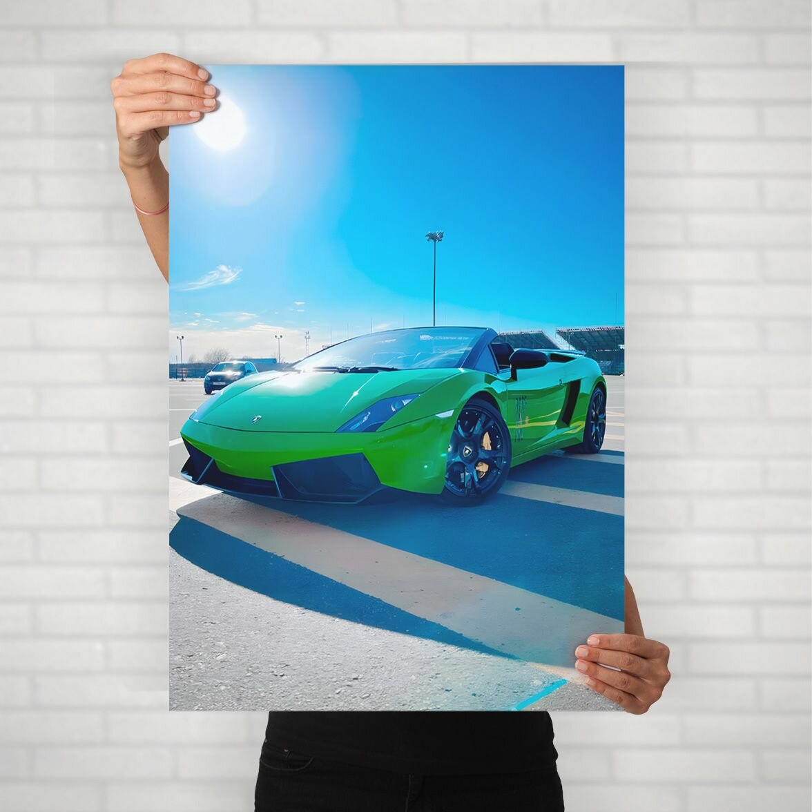 Плакат на стену для интерьера Кабриолет (Lamborghini Gallardo LP570-4 Spyder Perfomante 5) А1 (60x84 см)