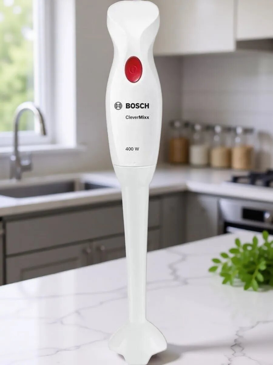 Блендер погружной Bosch MSM 14000, 400 Вт, 1 скорость, белый