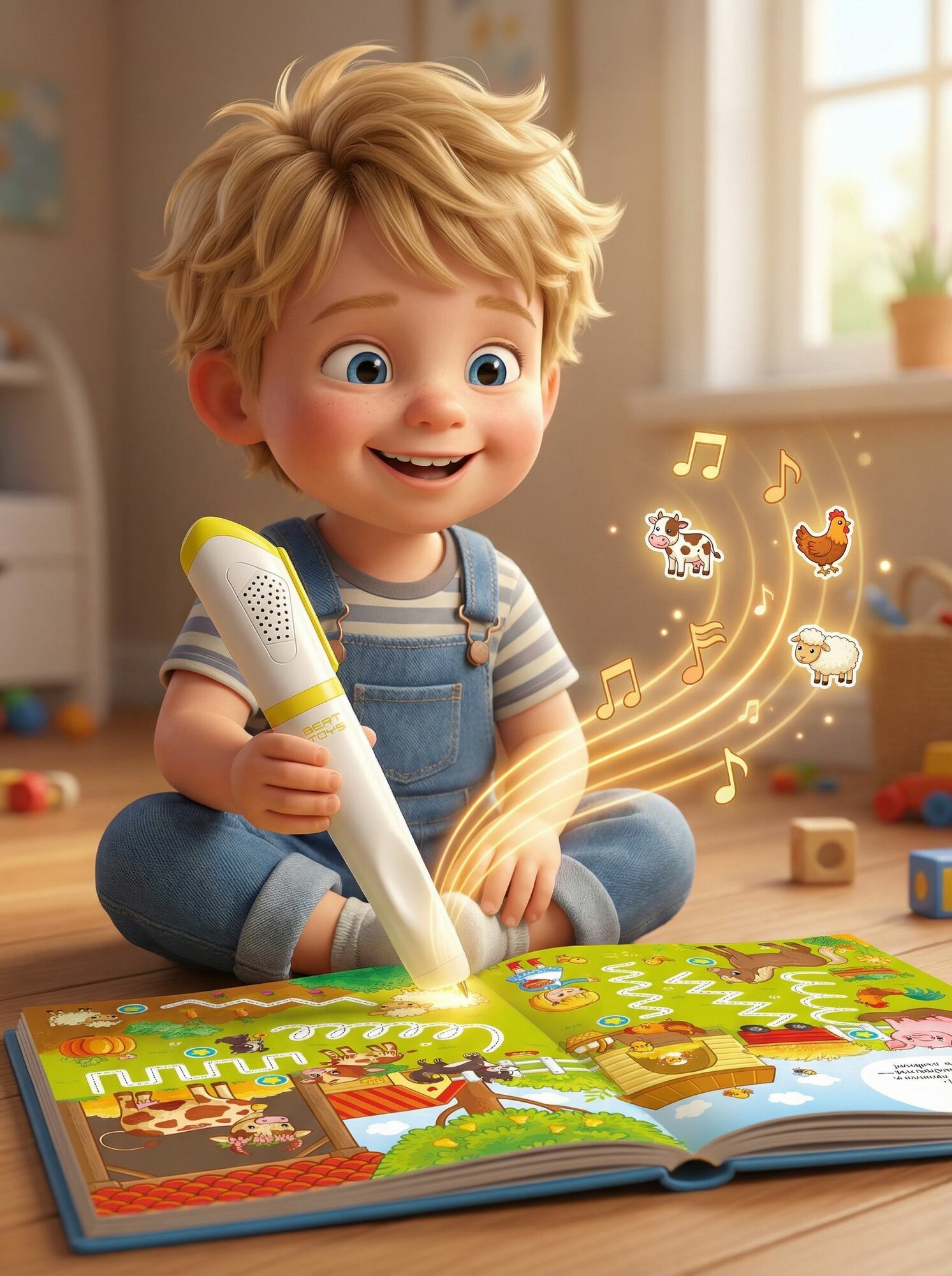 Интерактивная ручка пиши стирай "Говоручка", тренажер для письма, BertToys
