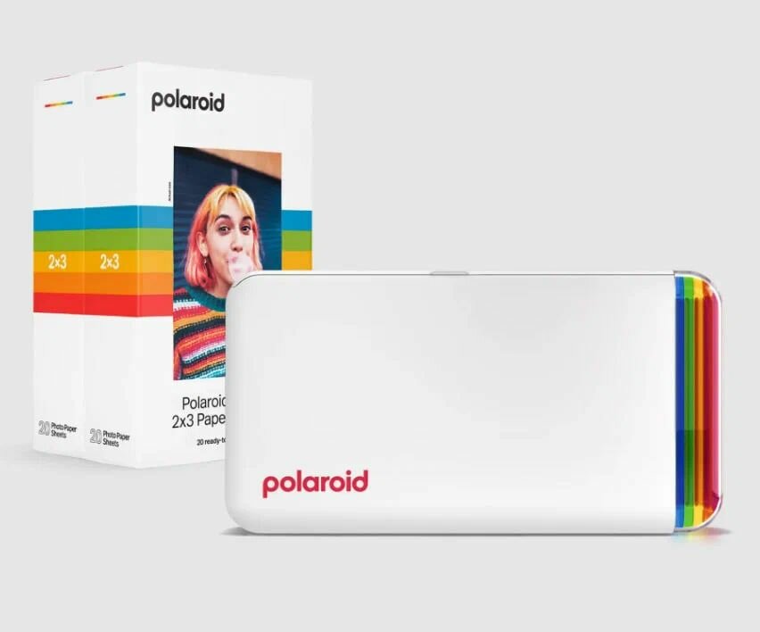 Фотопринтер компактный Polaroid HiPrint 2x3 Generation 2 Starter Set + 40 карточек (E-box) белый