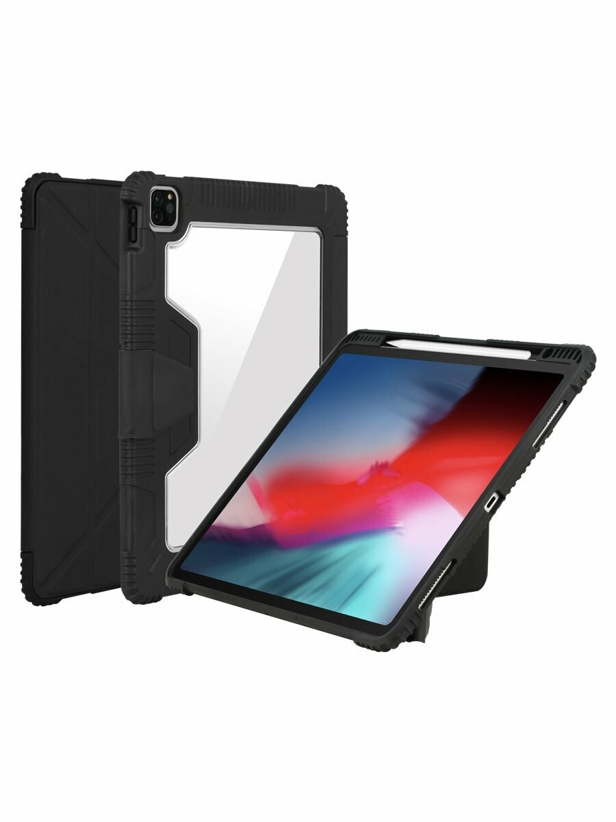 Противоударный защитный чехол BUMPER FOLIO Flip Case для Apple iPad Pro 11" (2020), черный