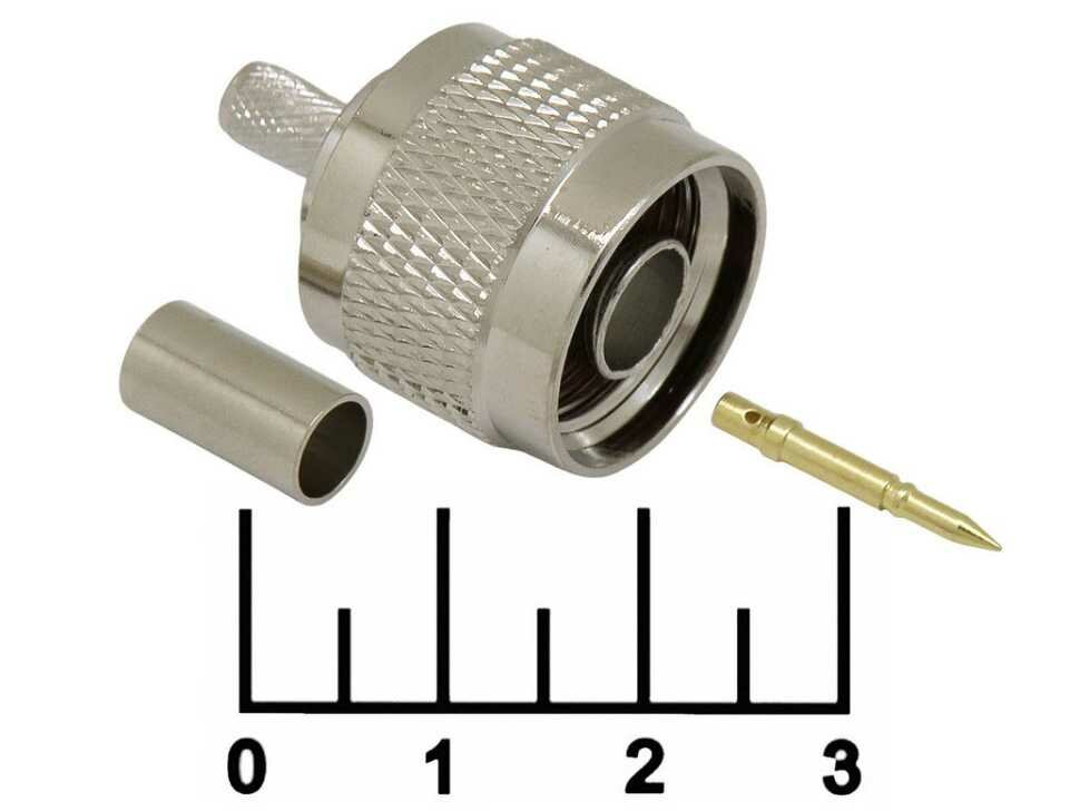 Разъем N штекер обжимной RG-58 (N-111F)