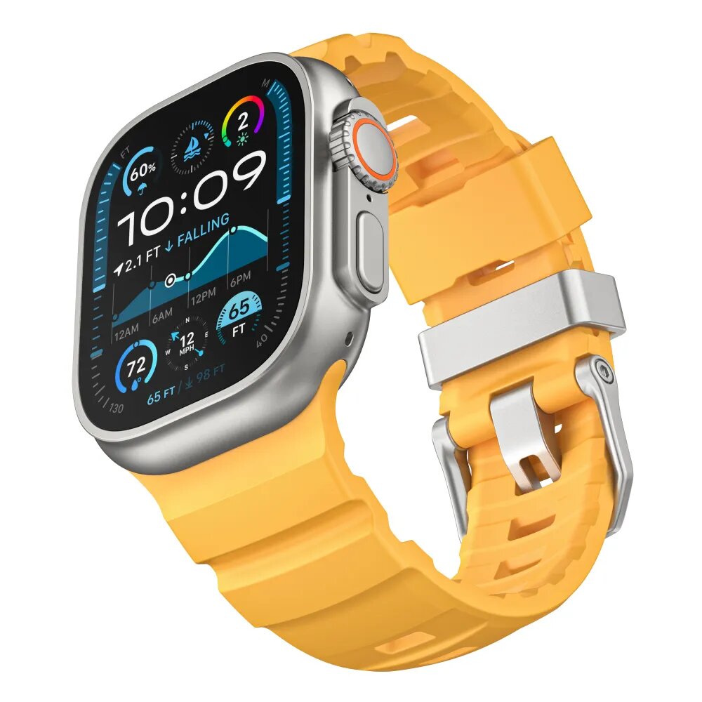 Новый спортивный резиновый ремешок, подходящий для 42 44 45 46 49 мм Apple Watch, может использоваться для серии Apple 123456789SE10