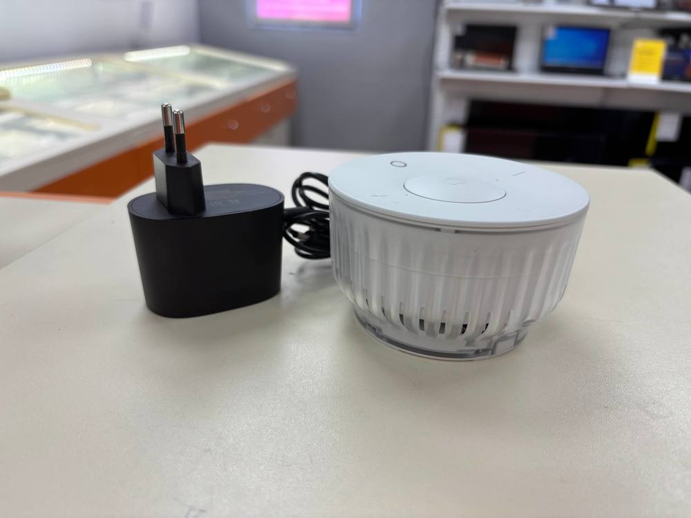 Умная колонка SBER Boom Mini SBDV-00095, 5Вт, с Салют, белый [sbdv-00095g], Б/У, Уценка
