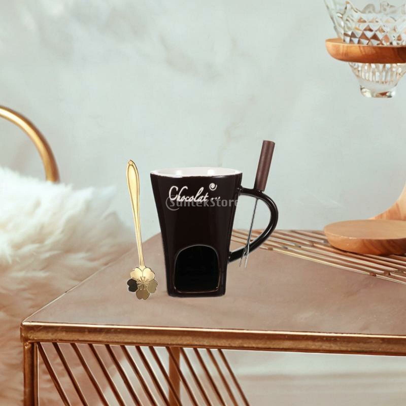 Кружка фондюшница для шоколада и сыра