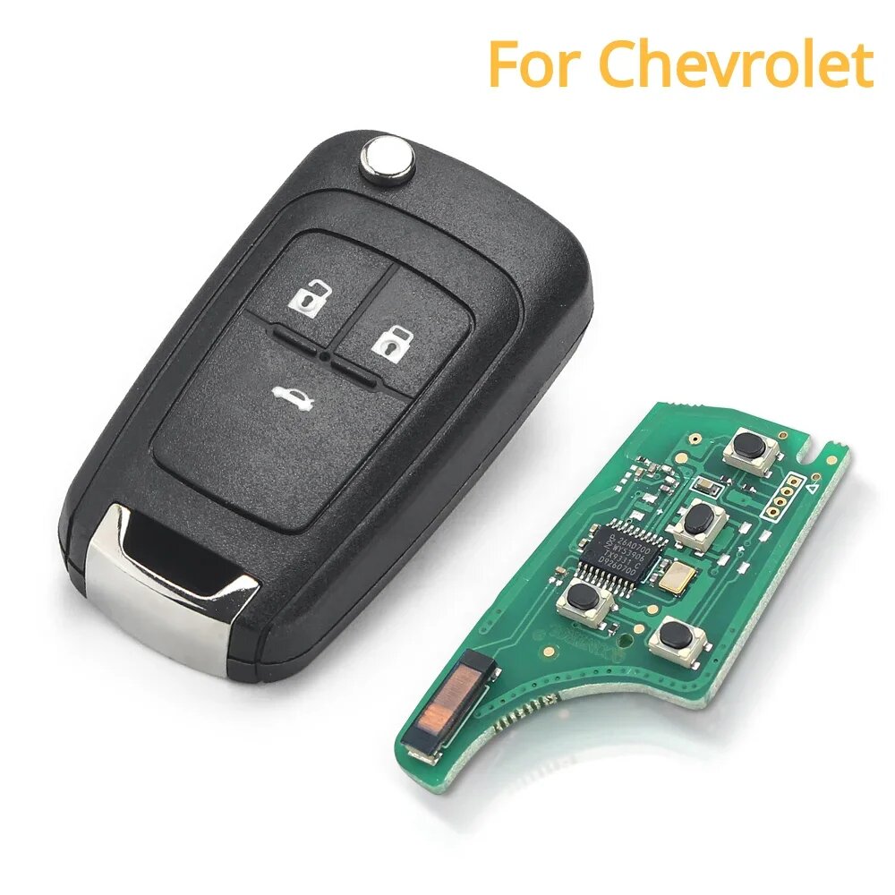 KEYYOU дистанционный ключ от машины 315 МГц/433 МГц ID46 для Chevrolet 3BTN For Chevrolet, 433MHZ