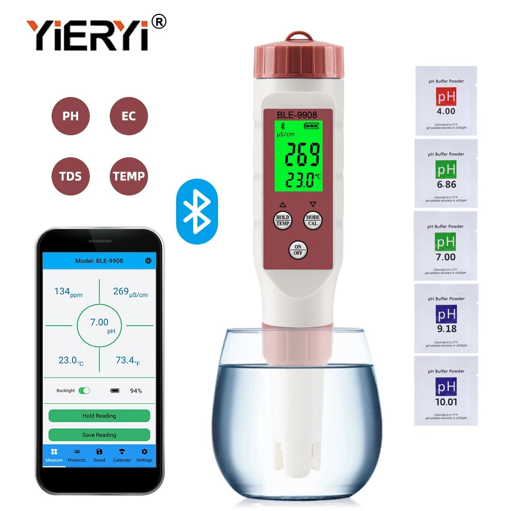 Цифровой тестер воды Yieryi BLE-9908